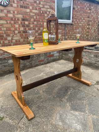 upcycled solid pine table | L.H.R. Furniture